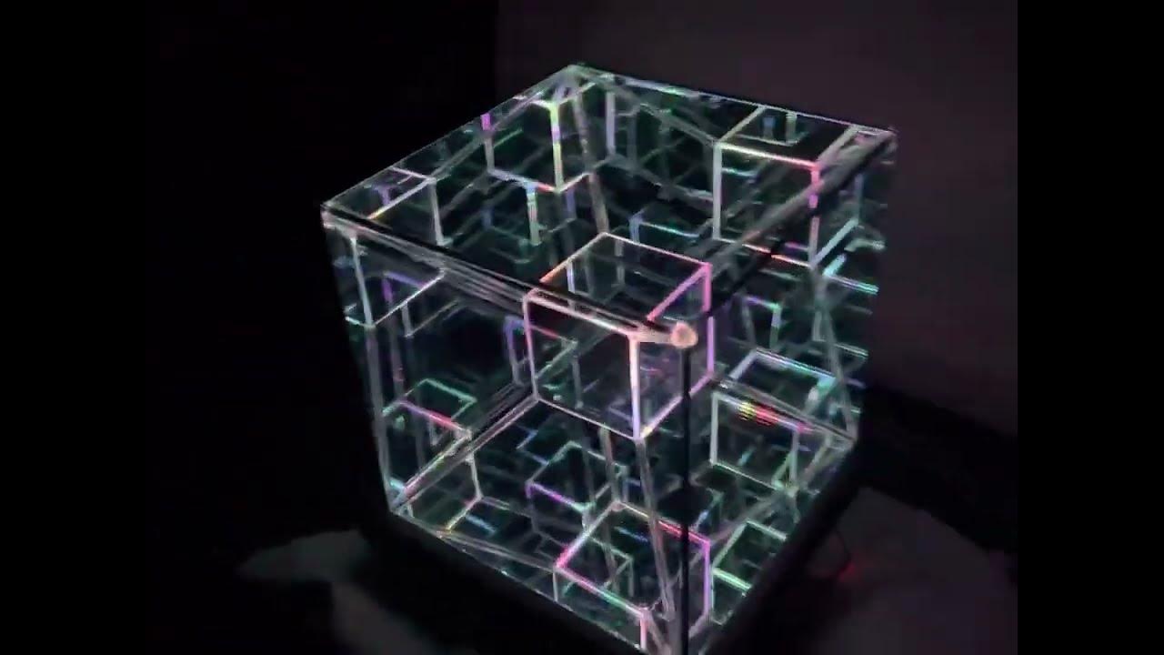 Hypercube Tesseract Infinity Mirror Art Sculpture 4th Dimensional Art ...
