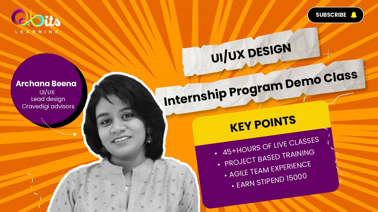 UI/UX DEMO | PAID PROJECT BASED INTERNSHIP PROGRAM | QBITS LEARNING - YouTube