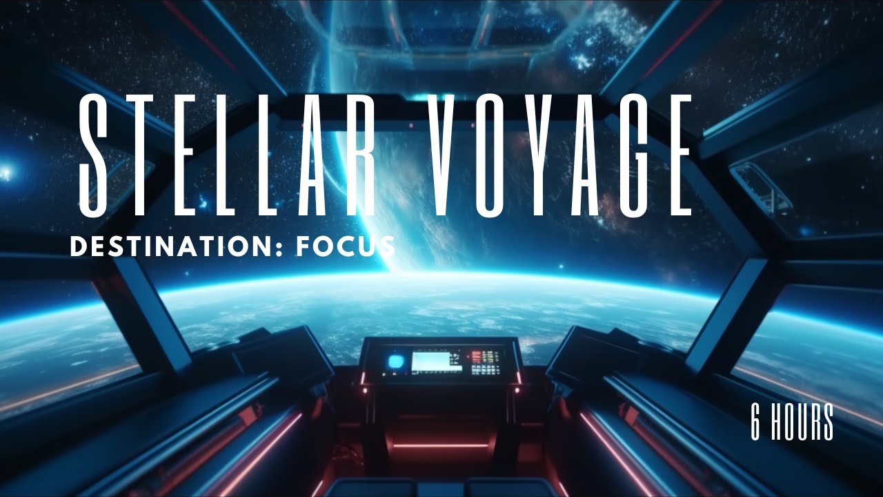 Stellar Voyage: Tranquil Space Scenery and Machine Ambiance for Study ...