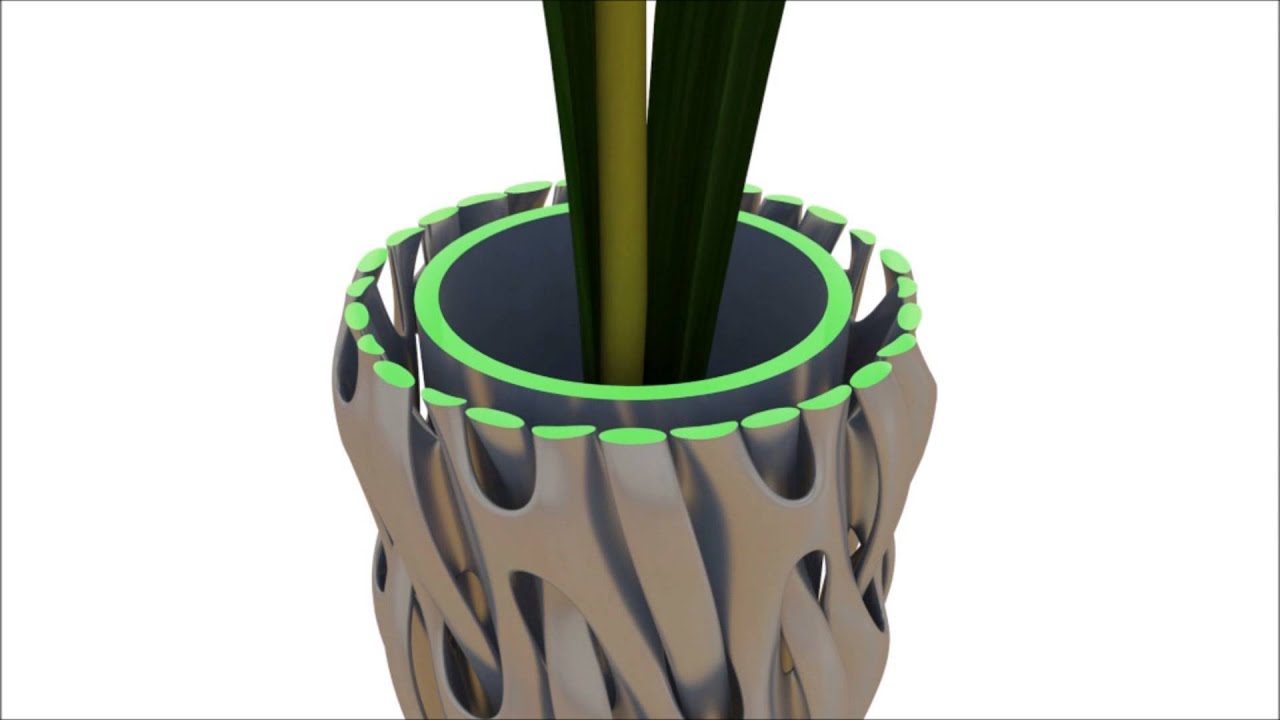 Animation of 3D Printed Loop Vase (HD) - YouTube