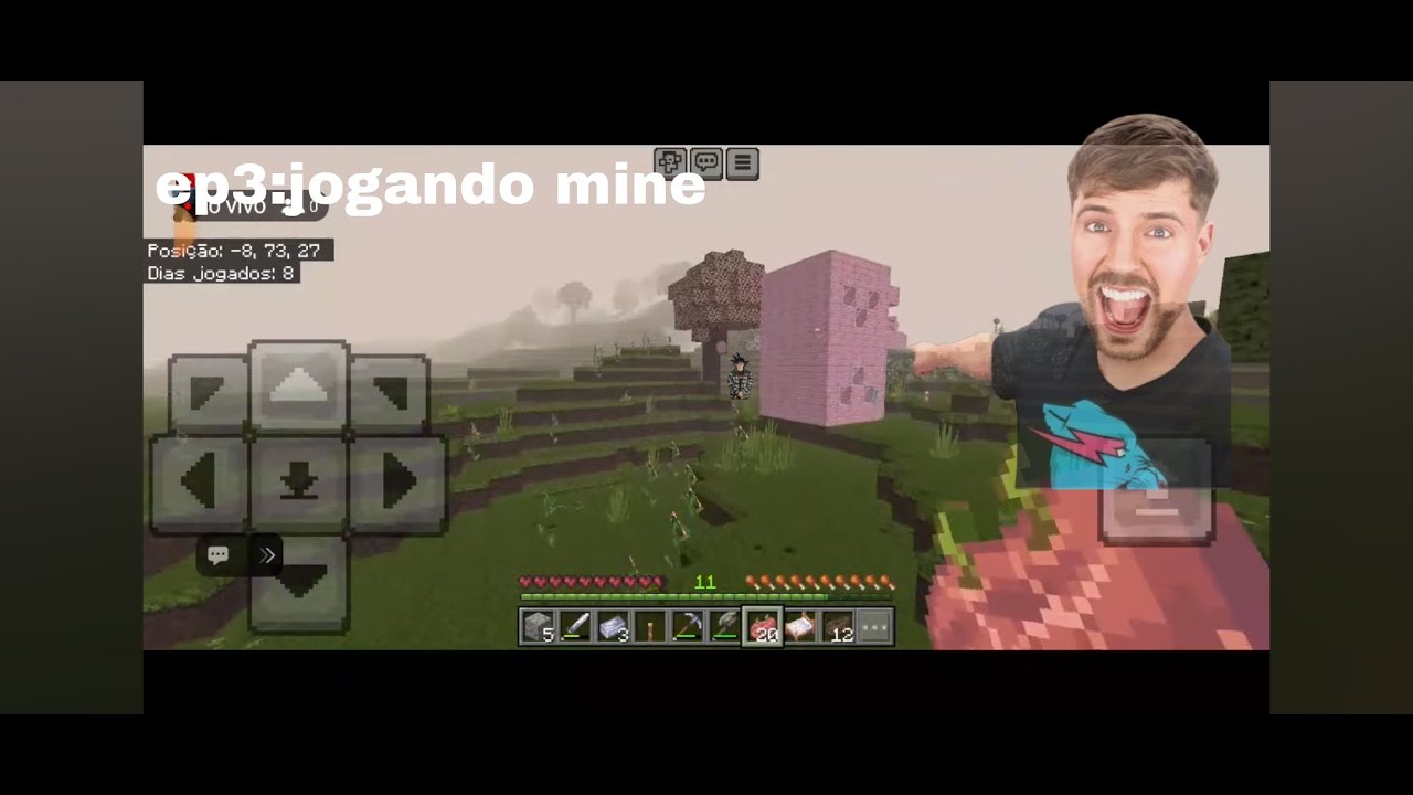 jogando mine ep:3 sobrevivendo e construindo - YouTube