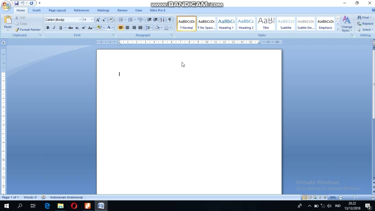 Cara penggunaan Microsoft word - YouTube