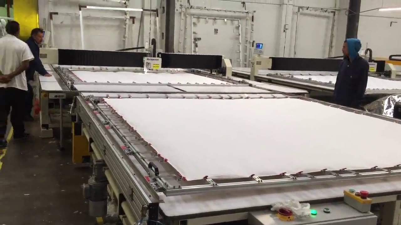 Make Down Duvet & Comforters High Quality Sew through Duvet Production ...
