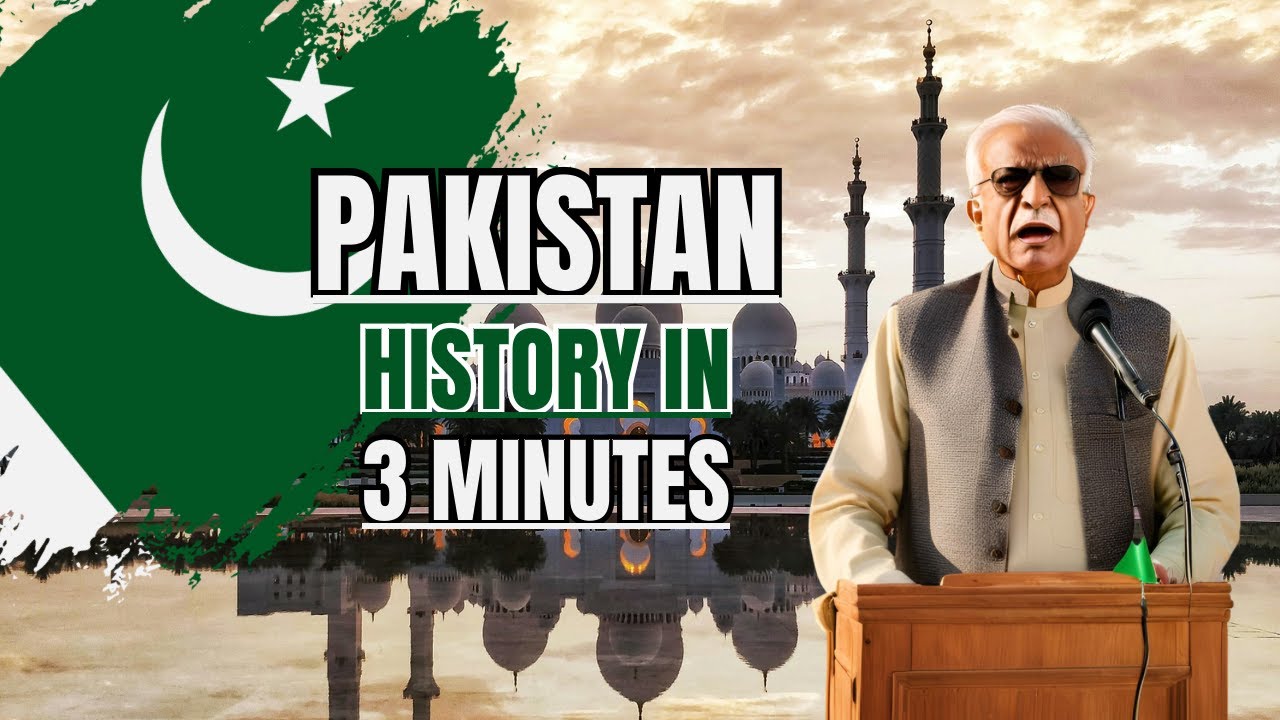 Pakistan's History in 3 Minutes #pakistan #history - YouTube