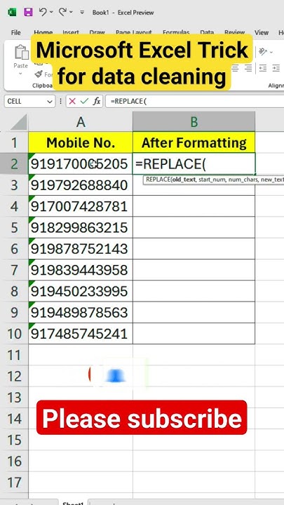 Data Cleaning In excel | excel data formatting | excel hindi tips and tricks #shorts #excel ...