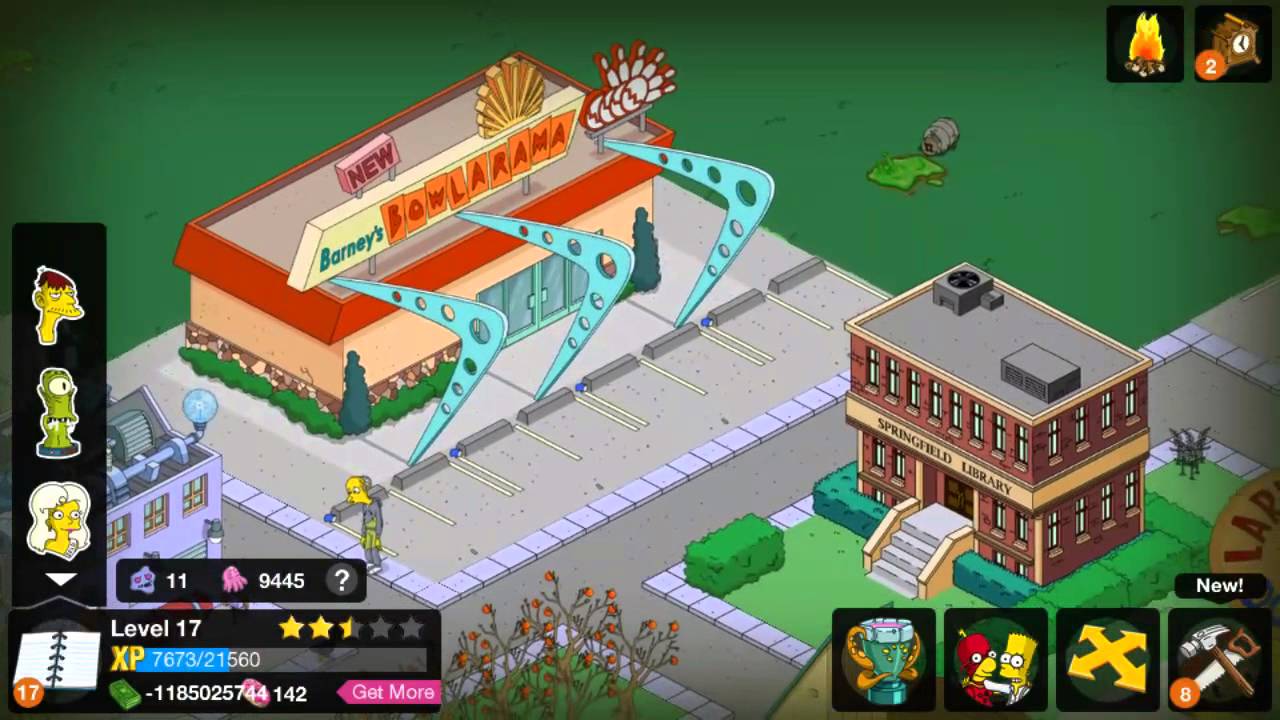 Tapped Out Town Overview (Level 17) - YouTube