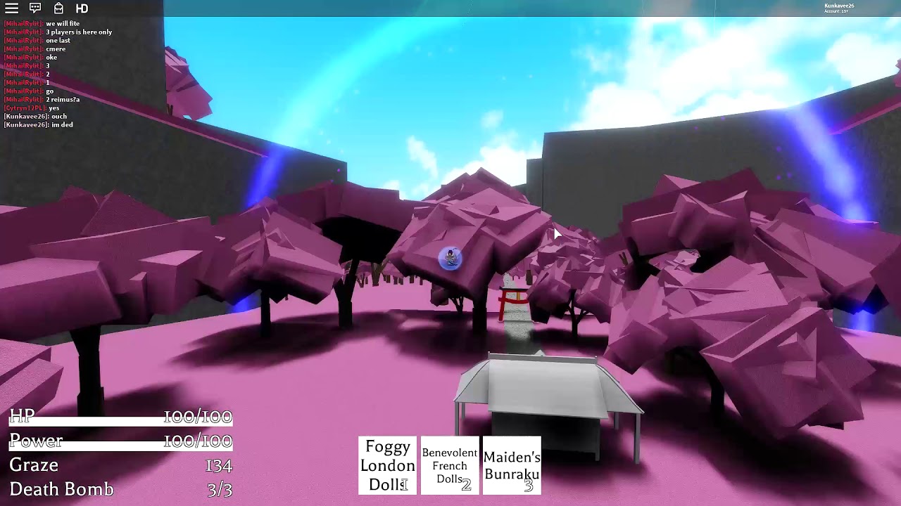 Roblox Touhou Battle When I Found Dev Youtube
