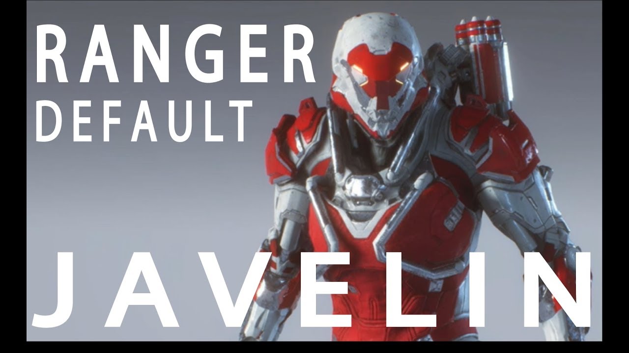 Anthem Ranger's Default Javelin Suit Different Colors + Mix Match - YouTube