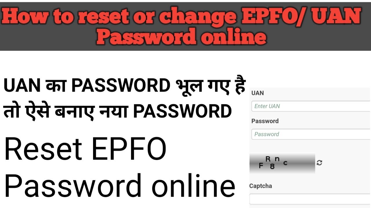 How To Reset Or Change UAN EPFO EPF PF Password Online Pf Password how-to-reset-or-change-uan-epfo-epf-pf-password-online-pf-password