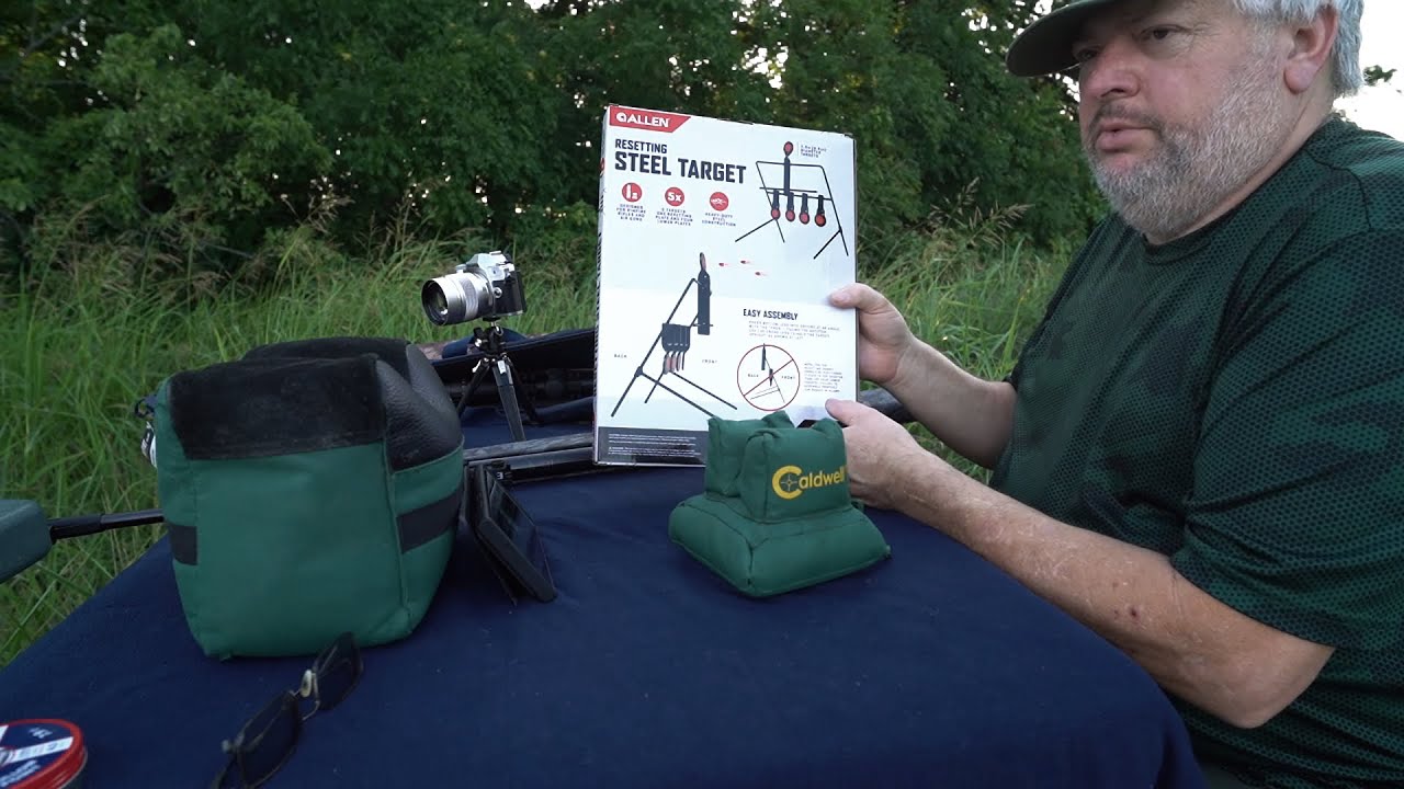Quick Review! Allen Resetting Steel Target For Rimfire & Airguns Using ...