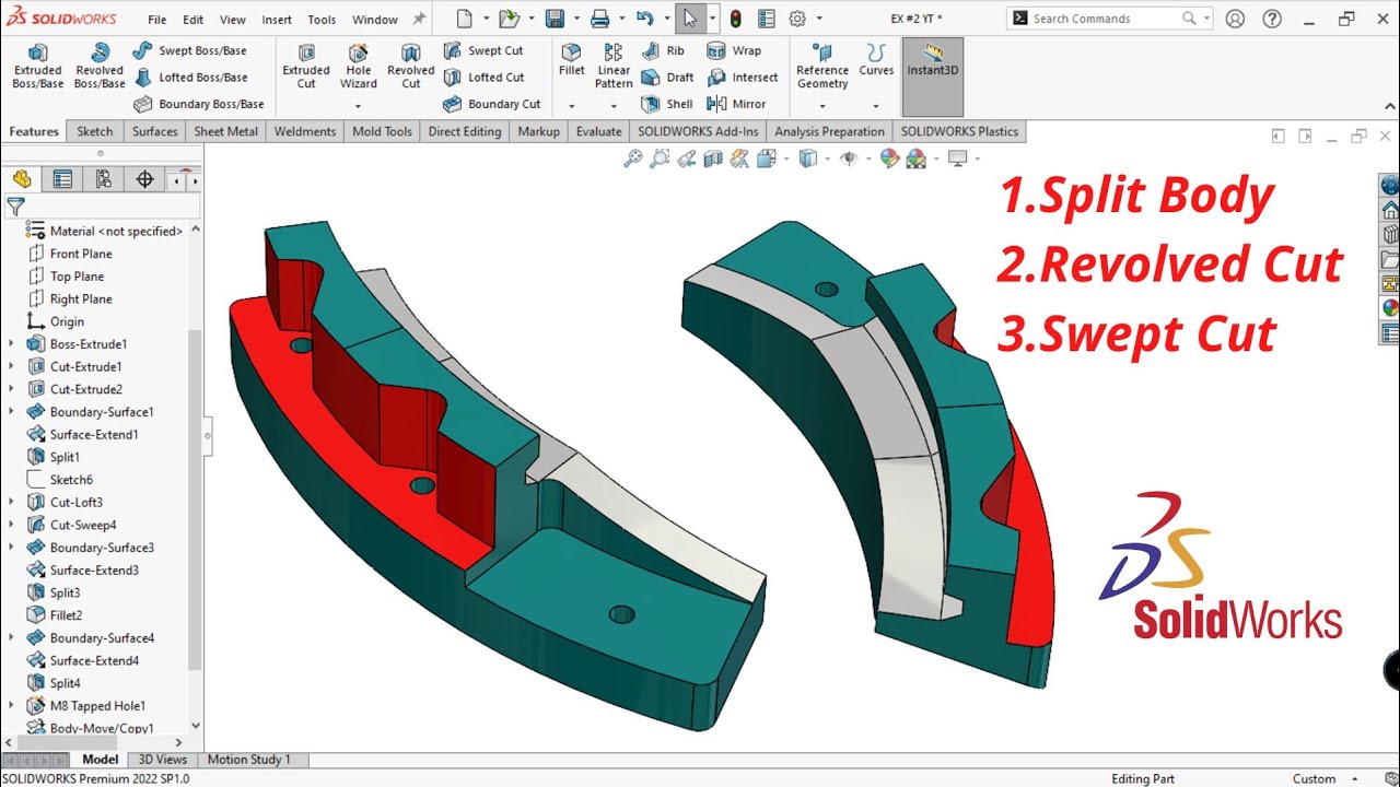 SOLIDWORKS Tutorial 2023 for Beginner -| Alwis Design - YouTube