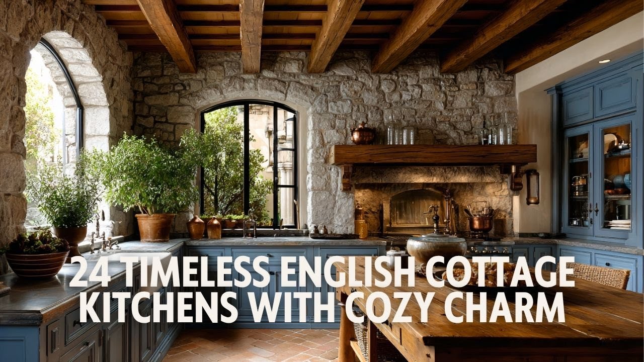Whimsical English Cottage Kitchen
