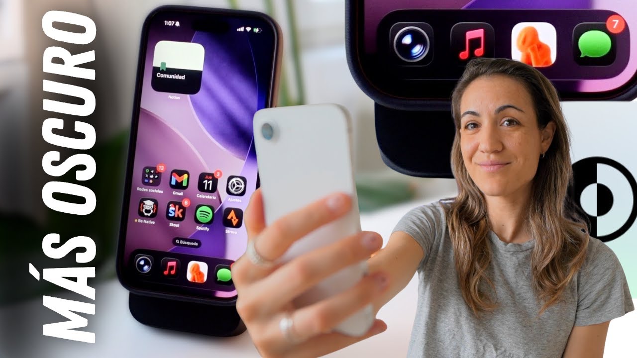 Este ajuste SECRETO hace el iPhone MÁS OSCURO (Modo Ultra Oscuro iOS ...