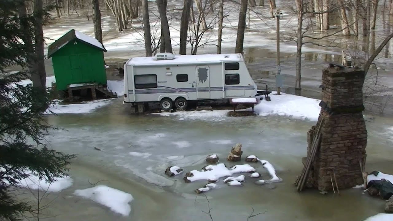 REDNECK CAMPING RESORT FLOODED FROM RIVER WATER - YouTube