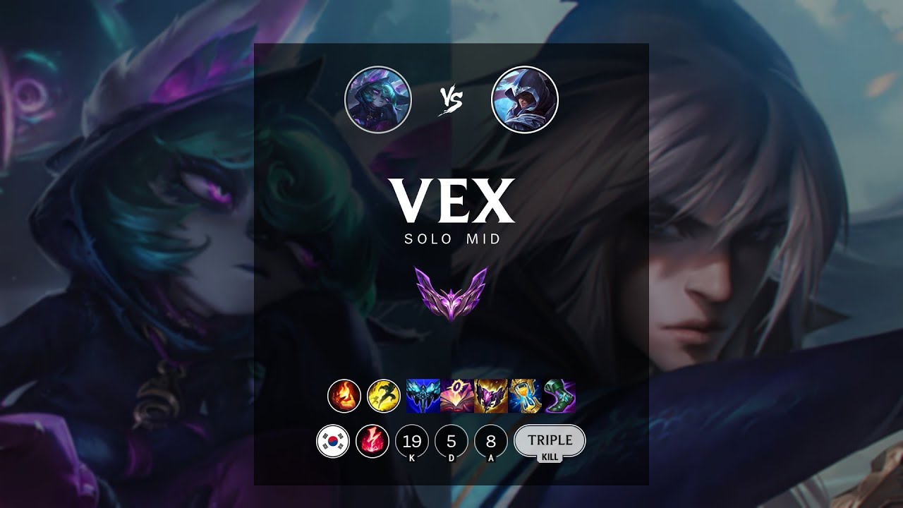 Vex Mid vs Talon - KR Master Patch 12.7 - YouTube