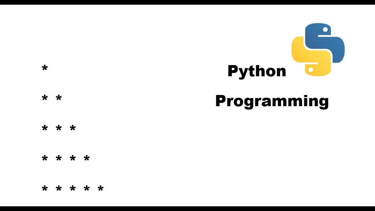 Star Pattern Using Python - YouTube