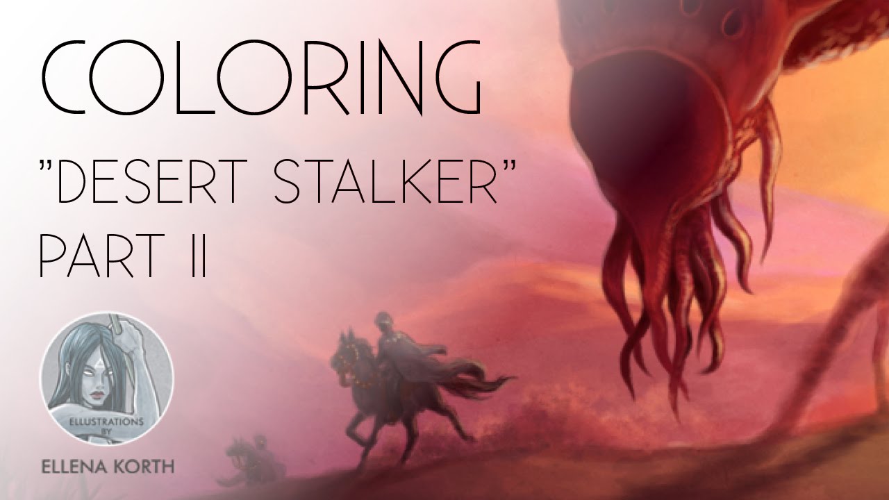 Creature Design | Desert Stalker | Illustration | Colo process - YouTube