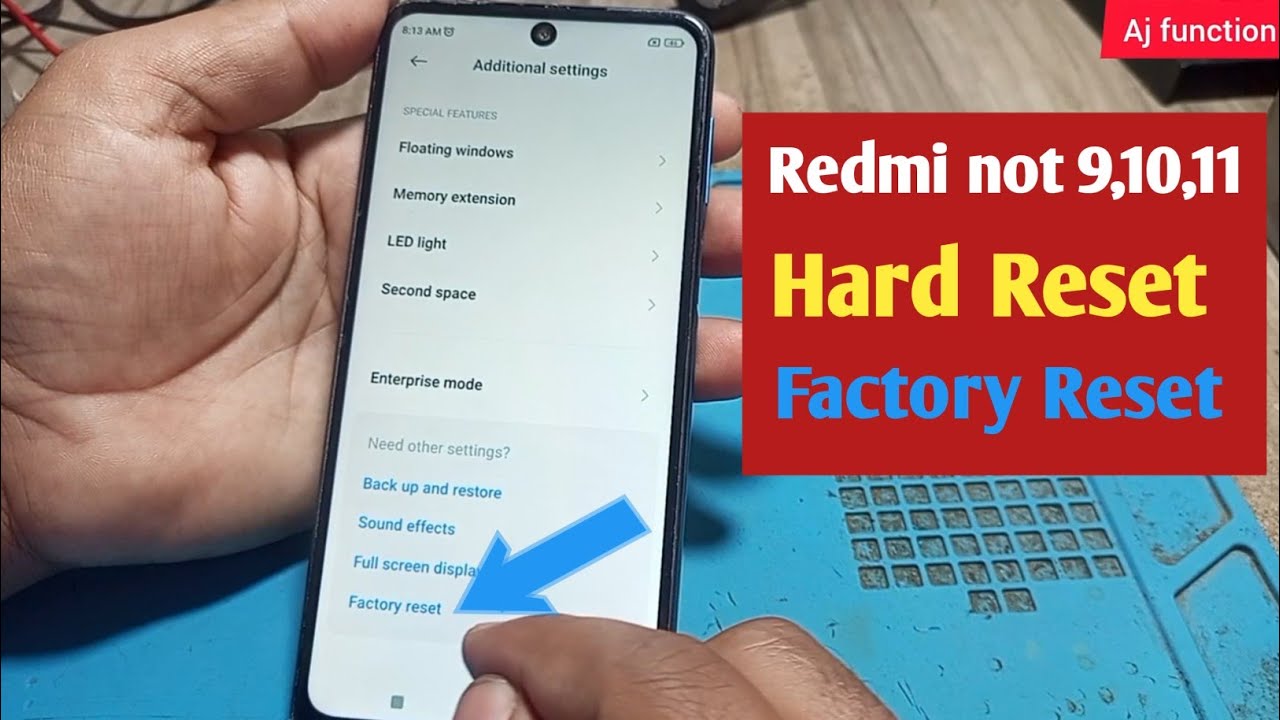 Redmi Factory Reset kiase karen | Hard Reset Xiomi Redmi | Pattern,pin ...