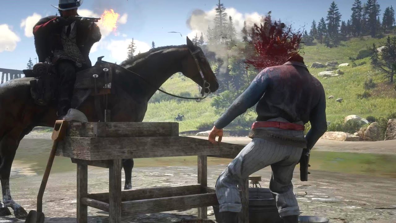 Red Dead 2 - Shotgun Gameplay - Brutal Kills - Funny Moments - Ragdoll ...