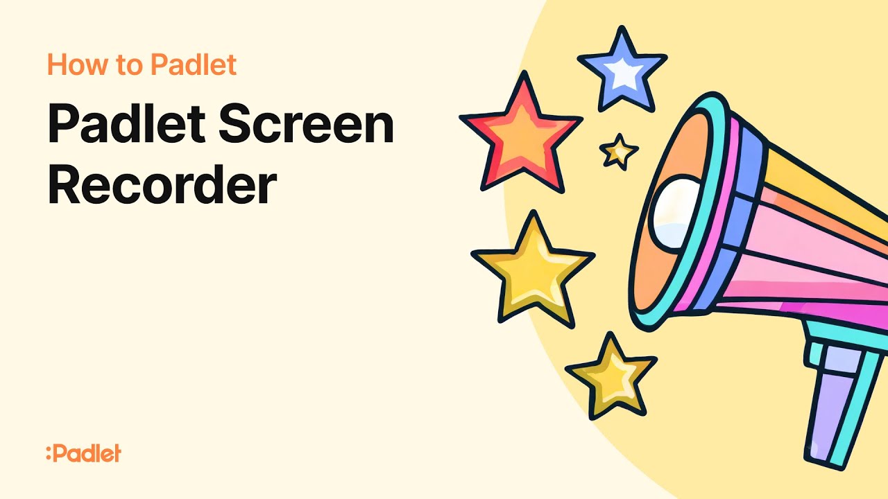 How to use Padlet's screen recorder - YouTube