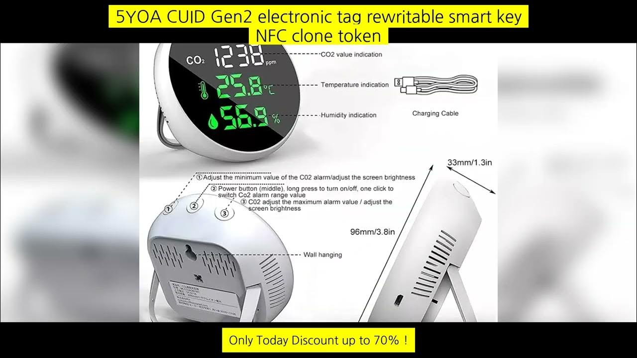 Dienmern New Dm1305 Desktop Carbon Dioxide Quality Detector Led Display - YouTube