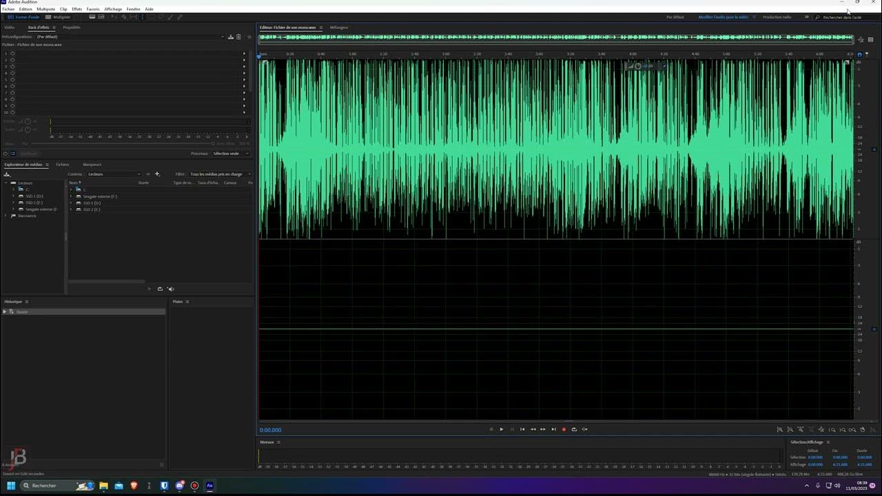 Adobe Audition 2023 🎧 - Tutoriel - Convertir audio mono en stéréo facilement - YouTube