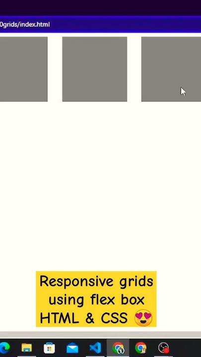 Responsive grids using flex box HTML & CSS 😍 - YouTube