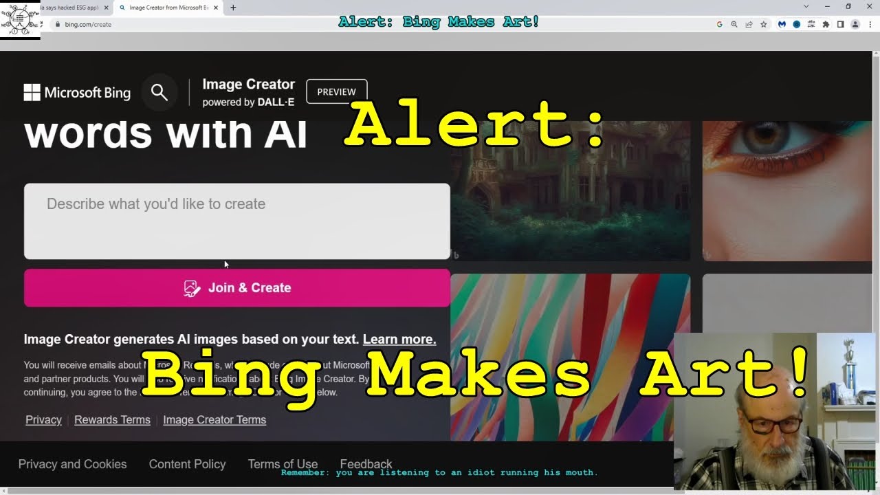 Alert: Bing Makes Art! - YouTube