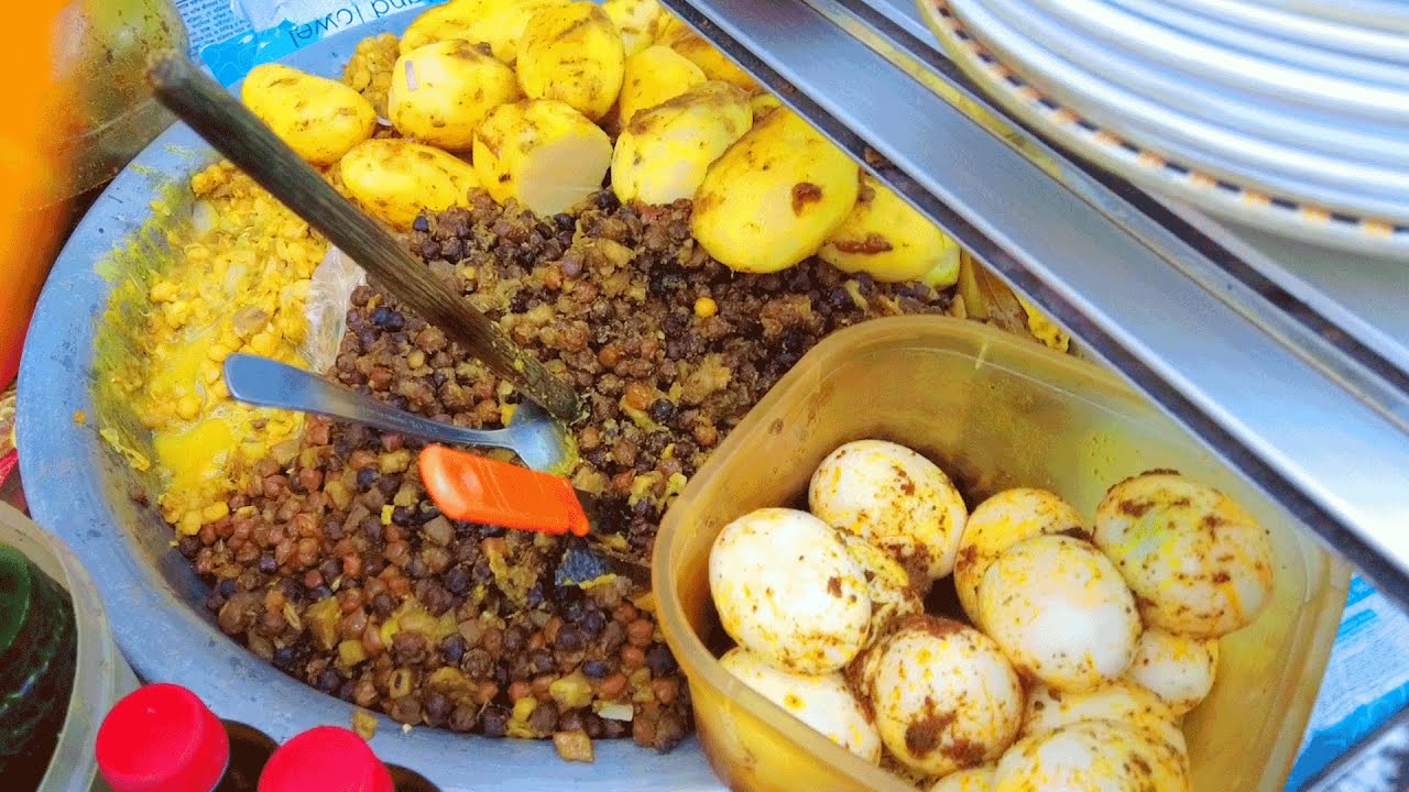 Most Popular Egg Chana Jhal Muri Recipe | Bangladeshi Street Food - YouTube