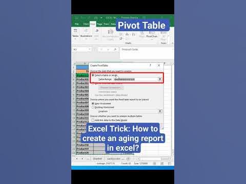 Excel Trick: How to create an aging report in excel? - YouTube