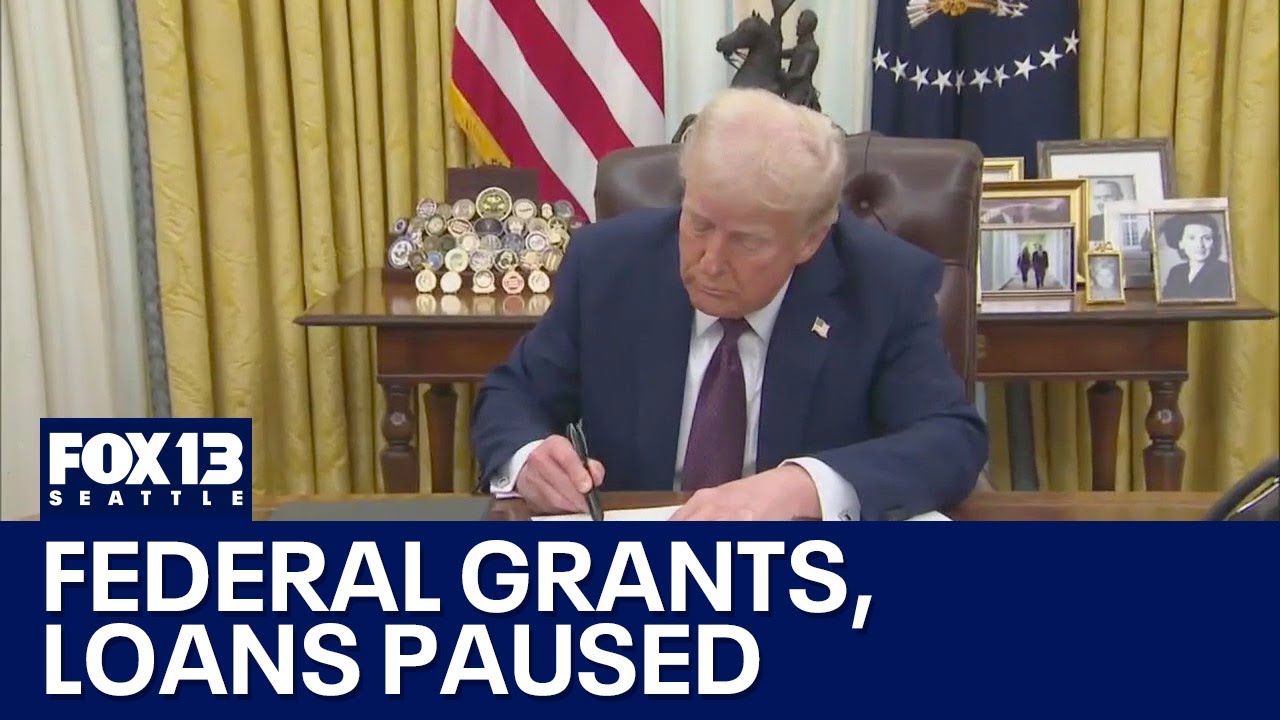 All federal grants, loan disbursement paused - YouTube