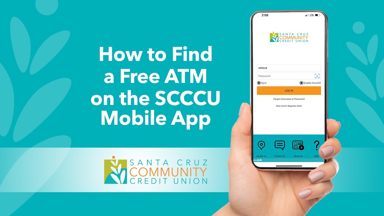 How to Find a Free ATM on the SCCCU Mobile App - YouTube