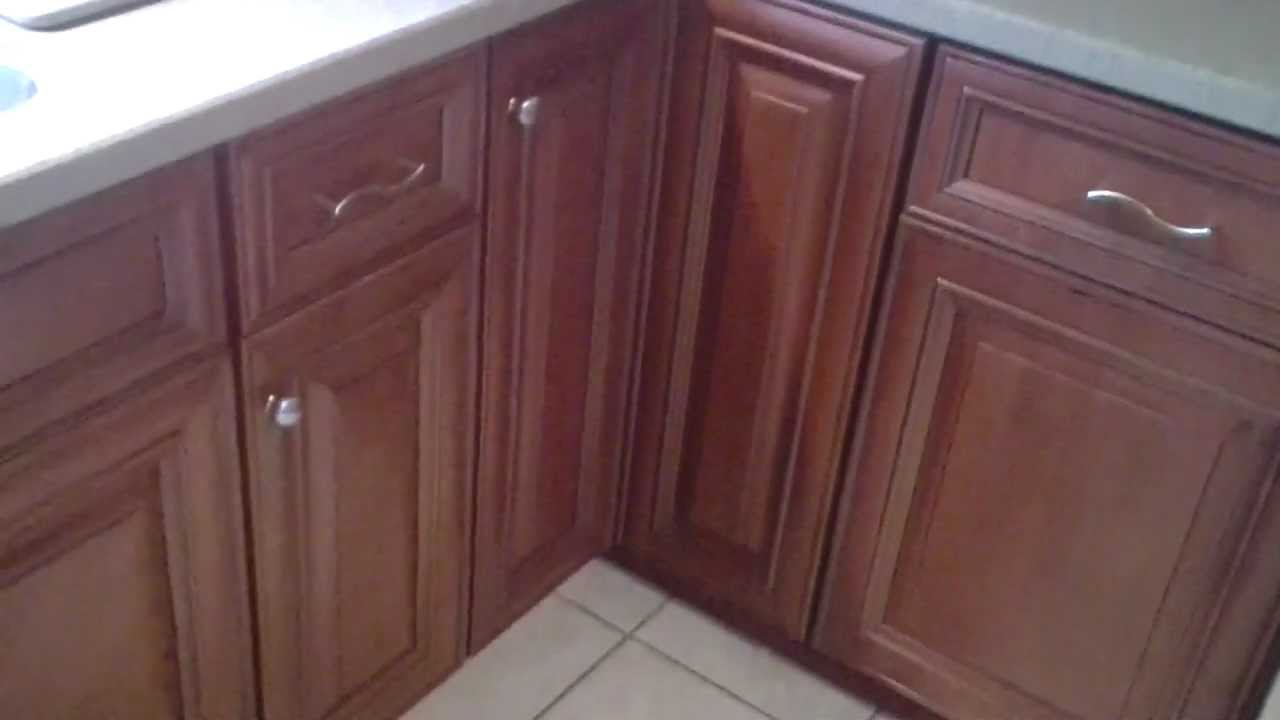 Fabuwood cabinet install with affinity solid surface countertops and a ...