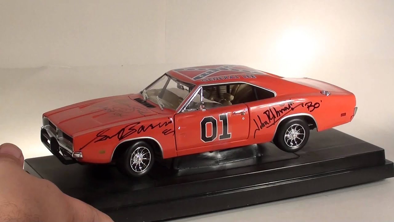 1/18 Dukes of Hazzard General Lee signed by cast - YouTube