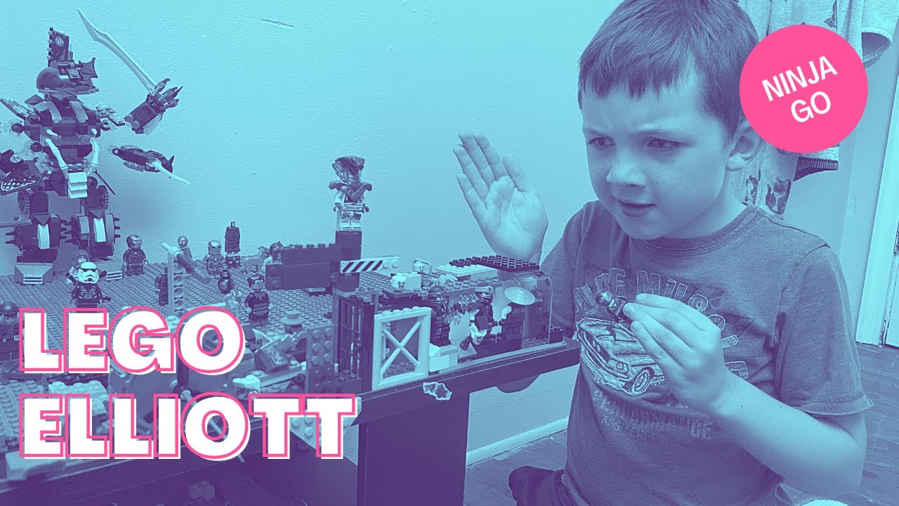 Lego Elliott Builds a Custom Ninjago Creation - YouTube
