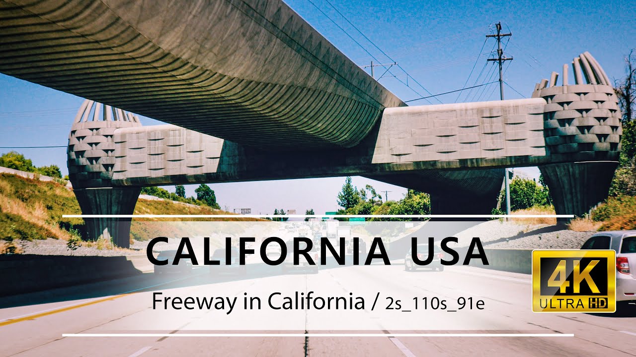 [4K] Driving Freeway in California USA_City tour - YouTube