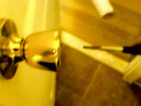 Unlocking a bathroom privacy lock - YouTube