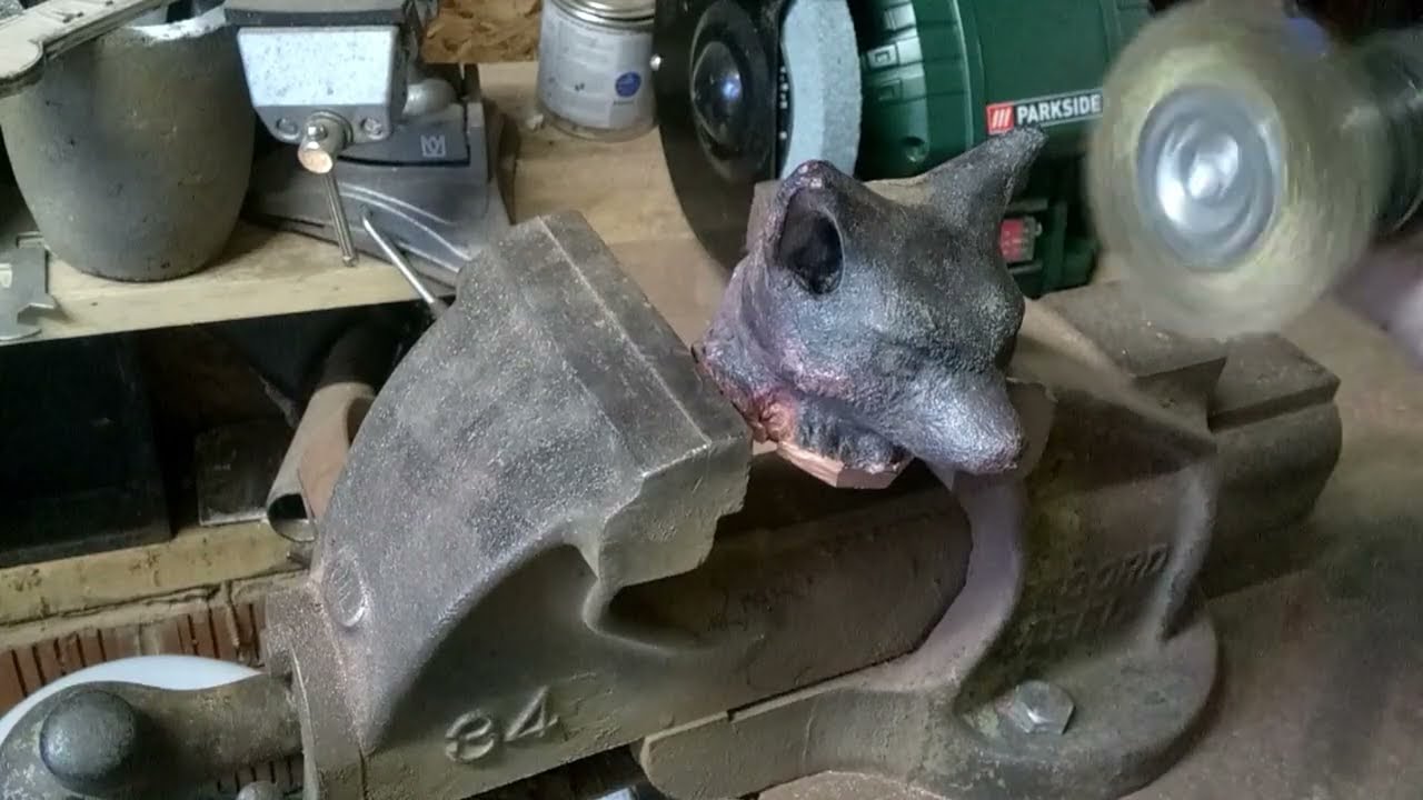 fox head silver fox castings #ASMR #FOX HUNTING #melting metal # DEVIL ...