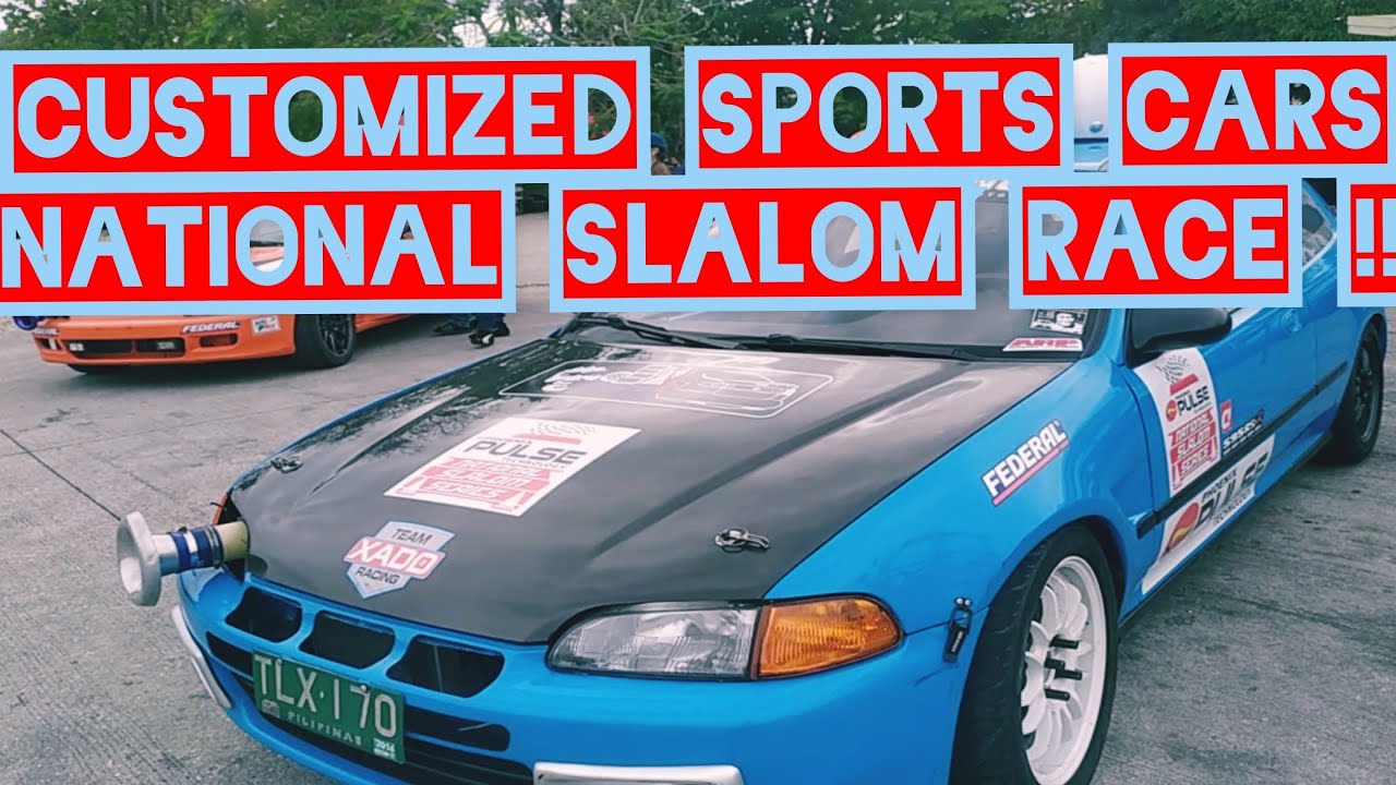 CUSTOMIZED SPORTS CARS NATIONAL SLALOM RACE !! 👍 I Glenn_Abs - YouTube