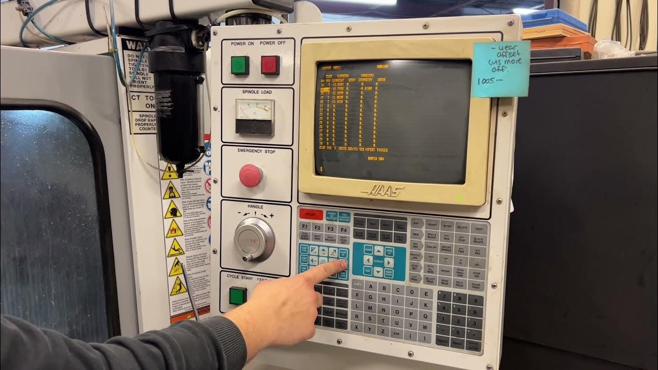 Setting Haas pre NGC programable coolant offset setting - YouTube