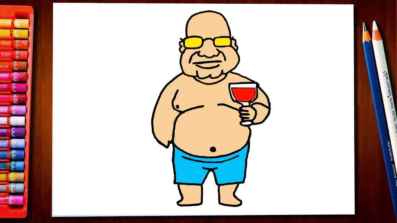 How to draw Sefat Ullah (Sefuda) | How To Draw A Cartoon Person step by ...