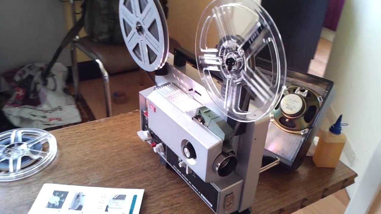 The Test and Inside of Super 8 Film Projector ELMO ST-600 D MT Test ...
