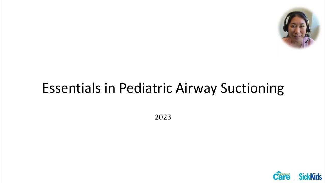 Essentials in Paediatric Airway Suctioning: nasal, oral and nasopharyngeal - YouTube