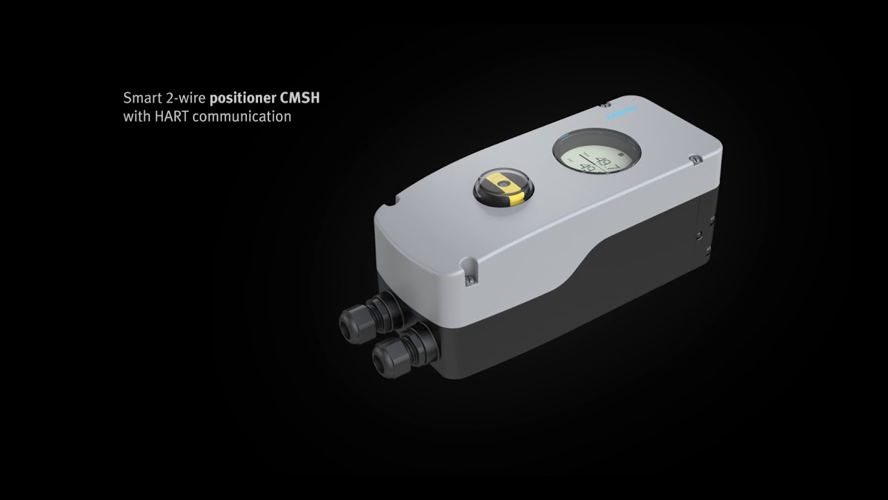 Smart positioner CMSH with HART communication - YouTube