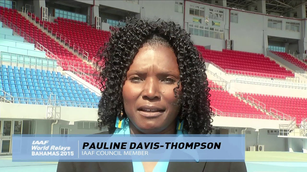 Backstage at the 2015 World Relays with Pauline Davis-Thompson - YouTube