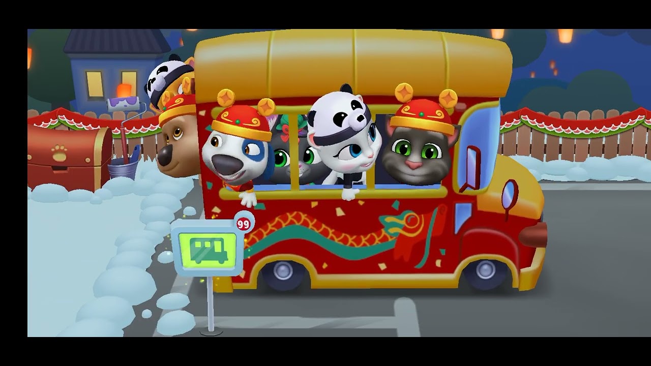 Chinese is here and Chinese food my talking Tom friends gameplay ...