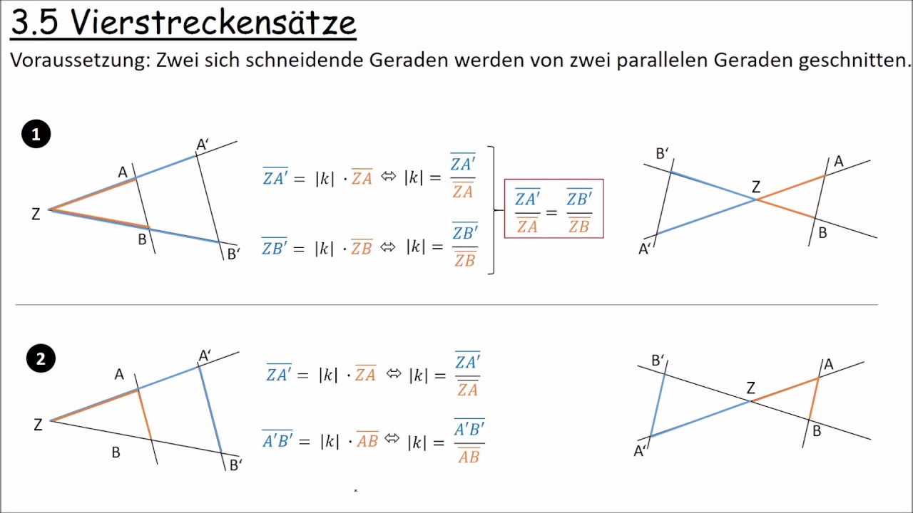 3.5 Vierstreckensätze - YouTube