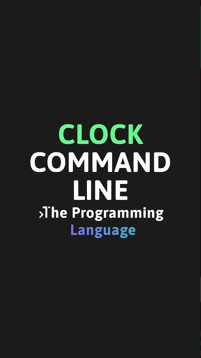 Command-line Clock in The programming language #coding #programming #thelang - YouTube