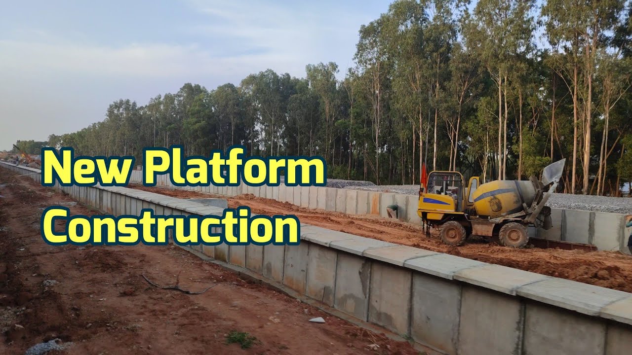 Have you ever seen a new railway station platform under construction ...