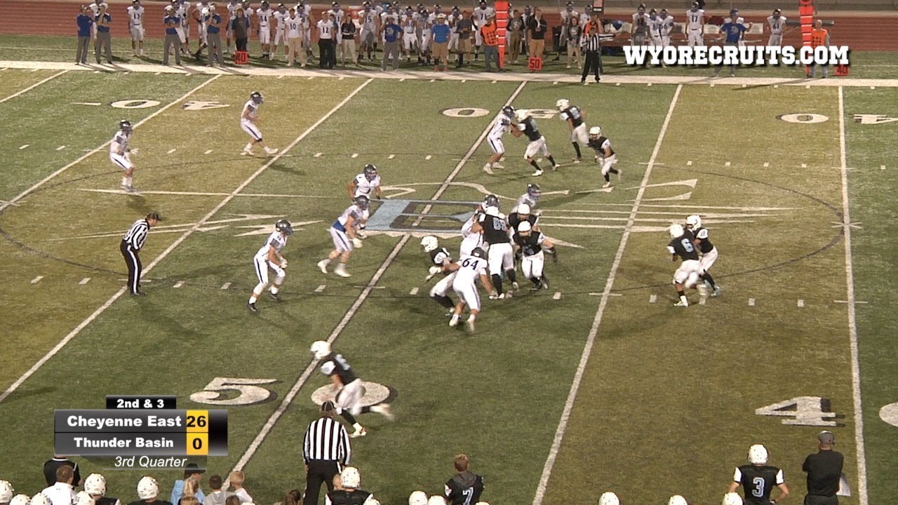 2017 HS Football Highlights - Thunder Basin vs Cheyenne East 9/8 - YouTube